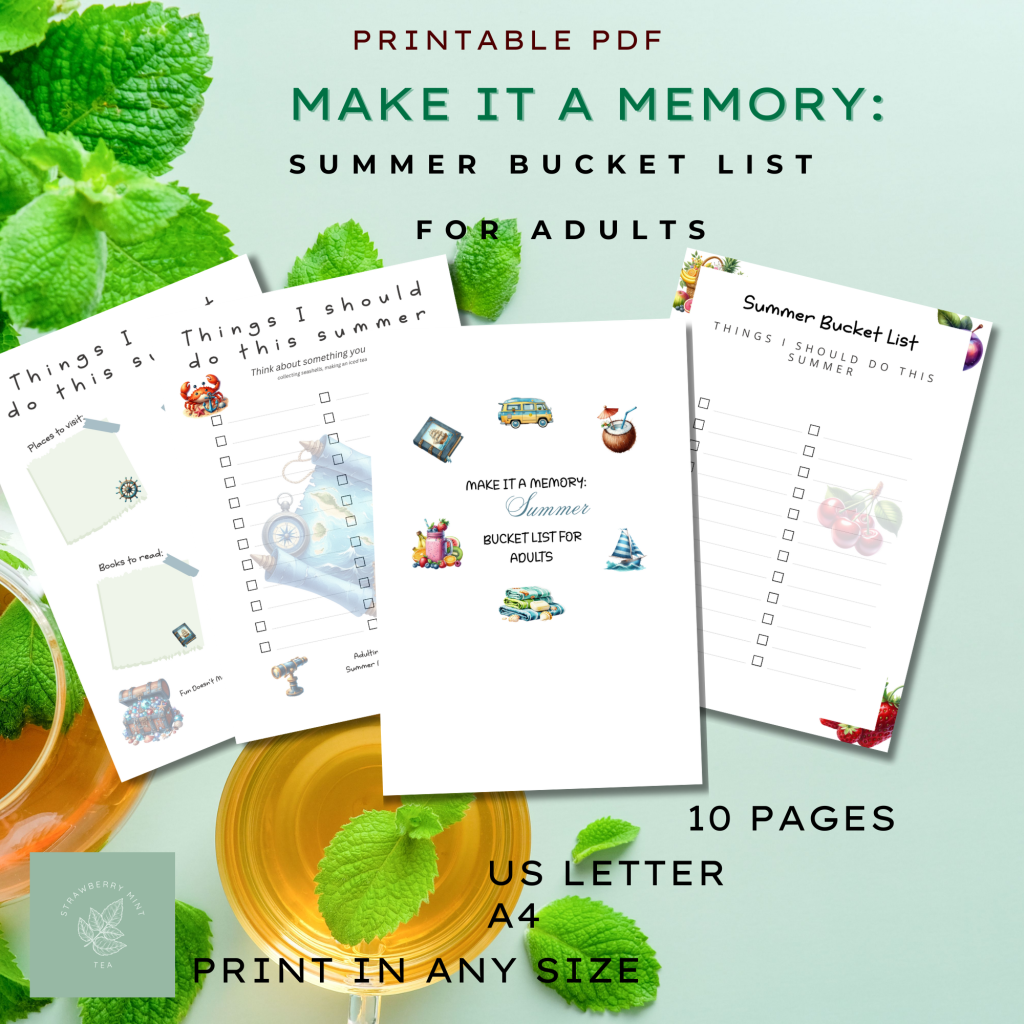 Summer Bucket List Printable for Adults |Fun & Simple Summer Activities ...
