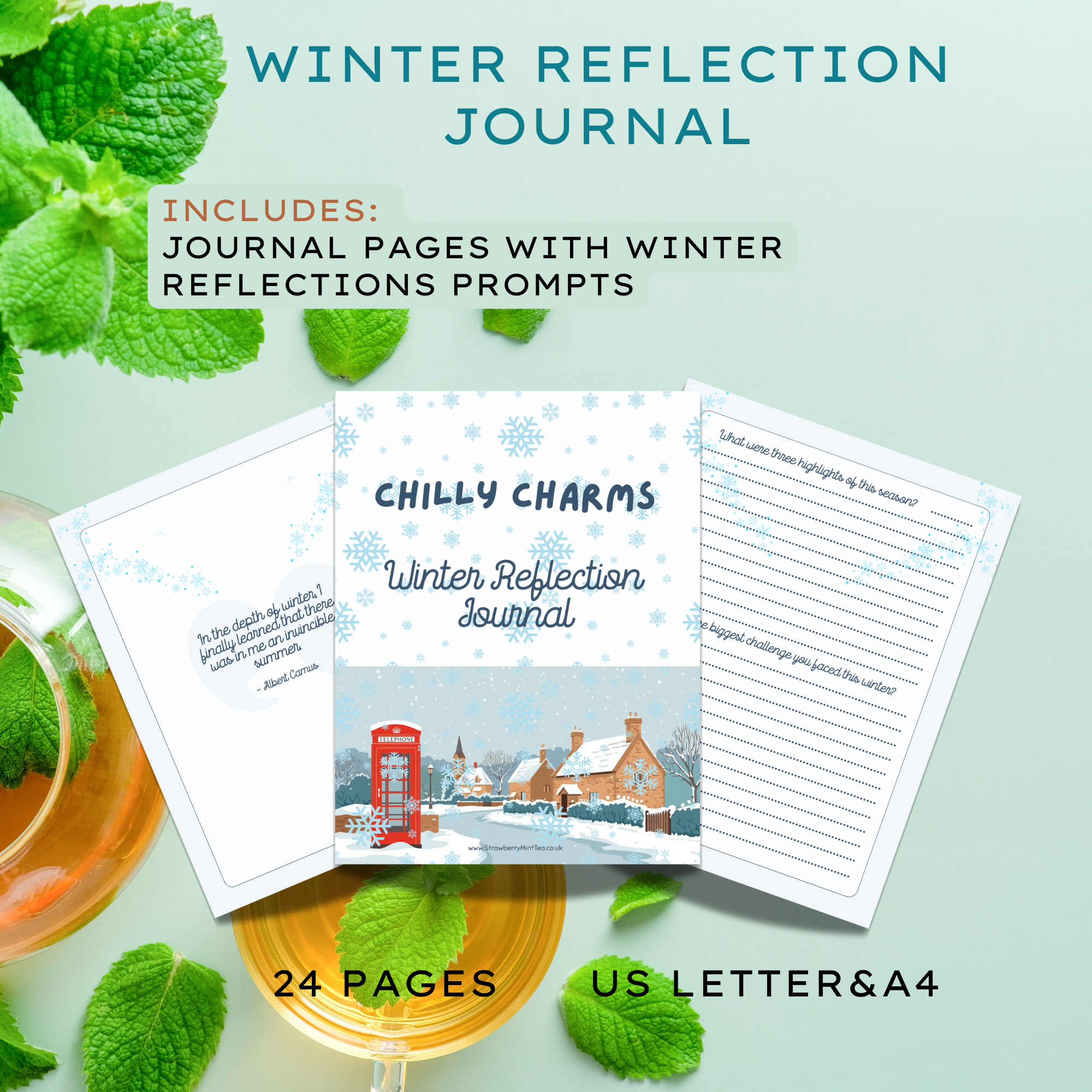 Winter Wellness & Reflection Bundle: Glow Organiser and Chilly Charm ...