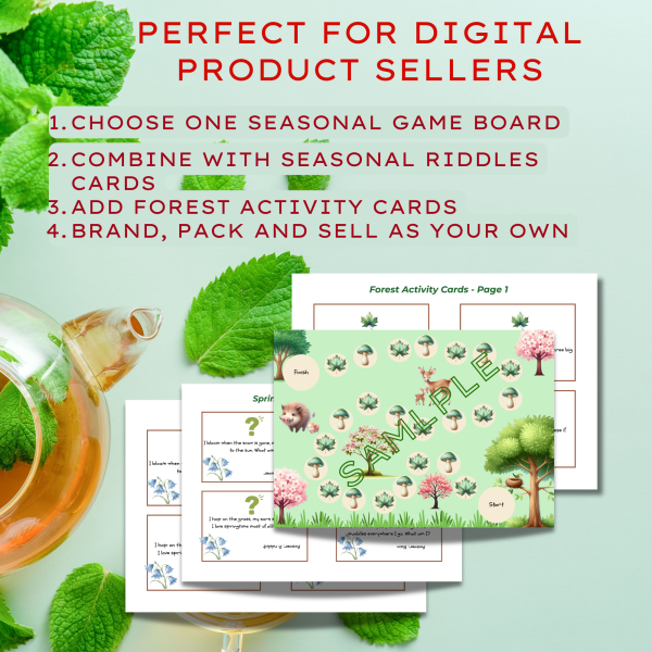 Journey Through the Forest – Seasonal Riddle & Activity Game PLR ...